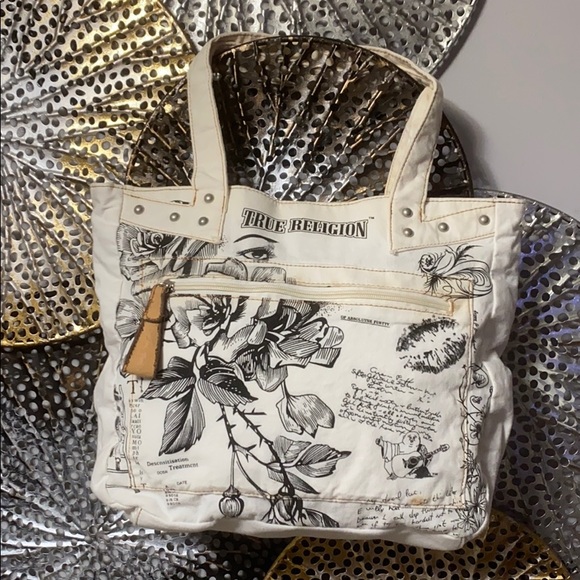 True Religion | Bags | True Religion Canvas Tote | Poshmark